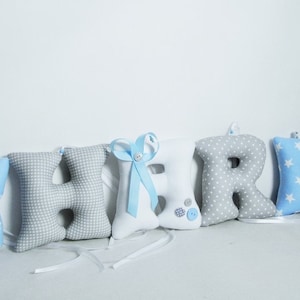 Fabric Letters, Nursery Wall Letters, Fabric Name Banner, Baby Room ...