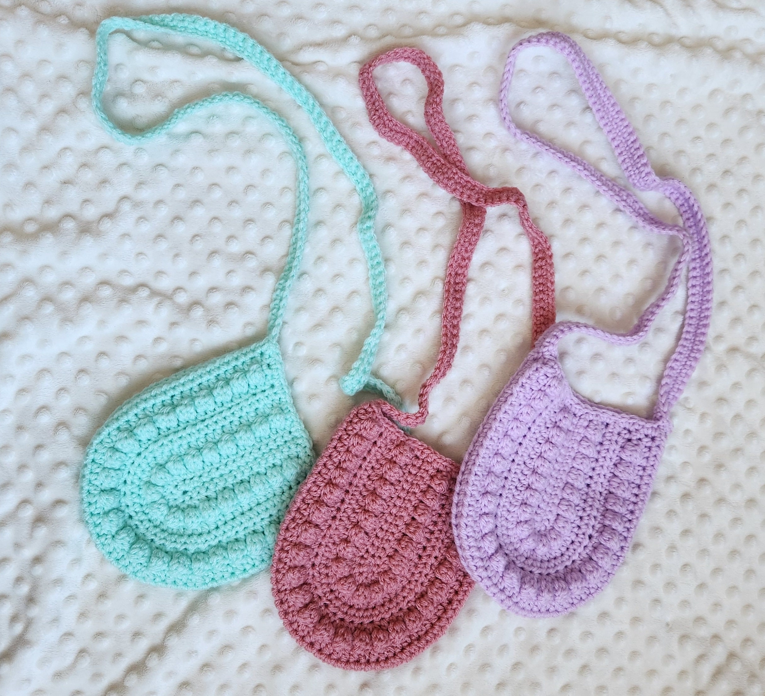 Handmade Crochet Crossbody Purse Hand Made Crocheted Cross-body Bag ...