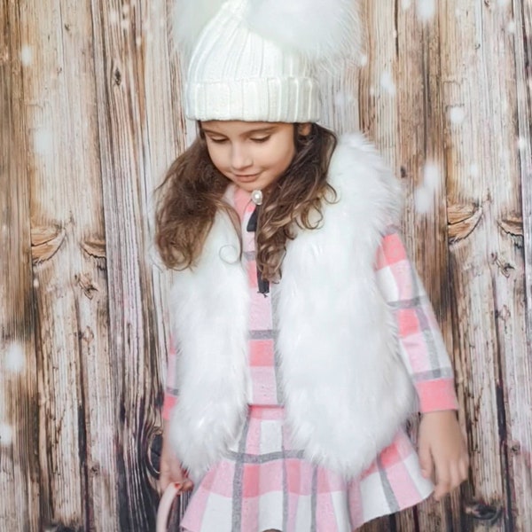 Girls Fur Vest - Etsy