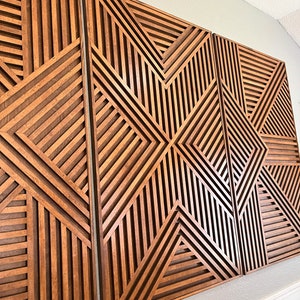 Geometric Wood Art, Wood Wall Art, Rustic Wall Art, Wood Art, Modern ...