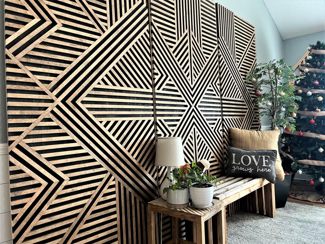 Geometric Wood Art, Wood Wall Art, Rustic Wall Art, Wood Art, Modern ...