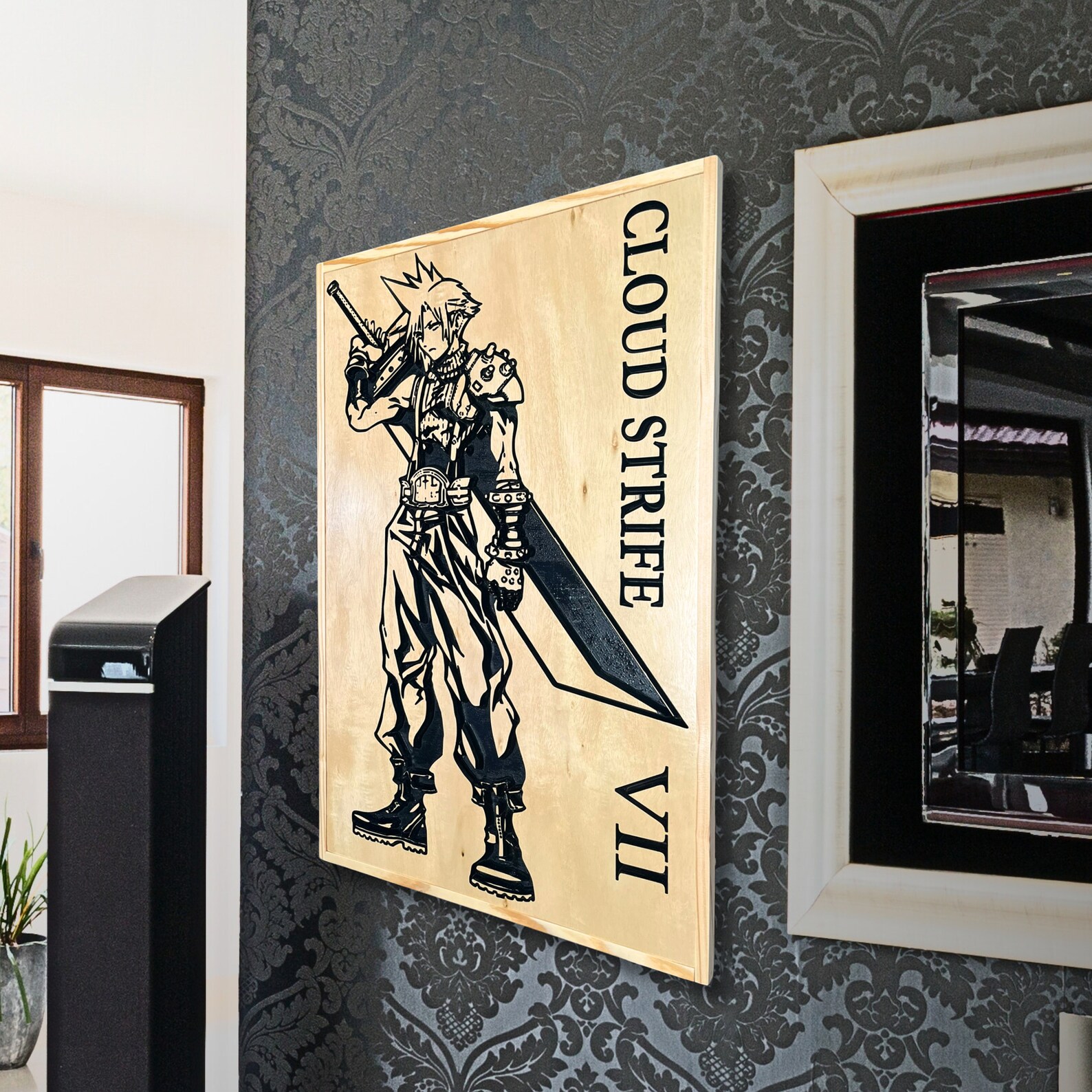 Final Fantasy 7, FF7, Final Fantasy, Cloud Strife, 3D Wood Art ...