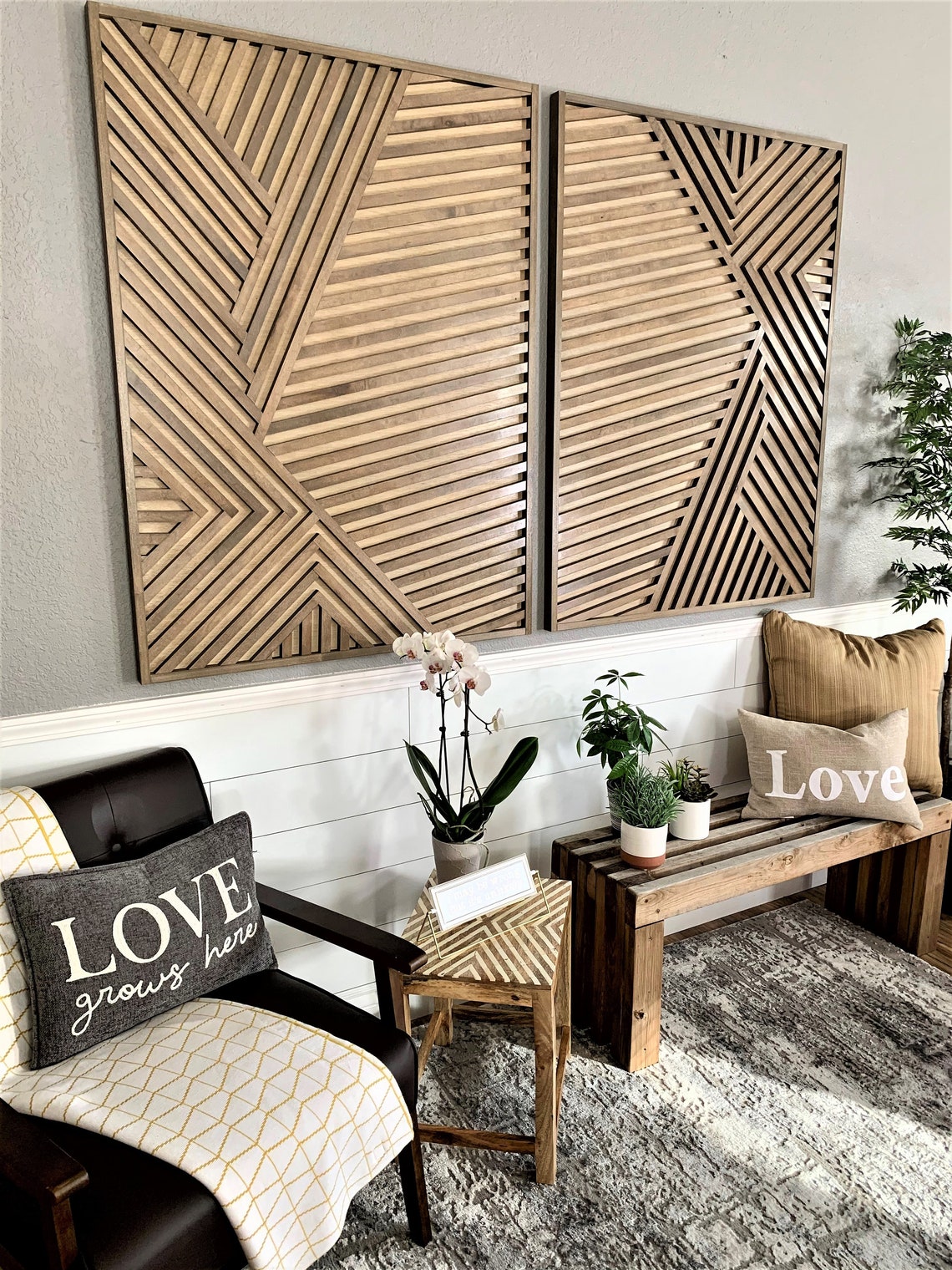 Wood Art Wood Wall Art Geometric Wood Art Geometric Wall | Etsy