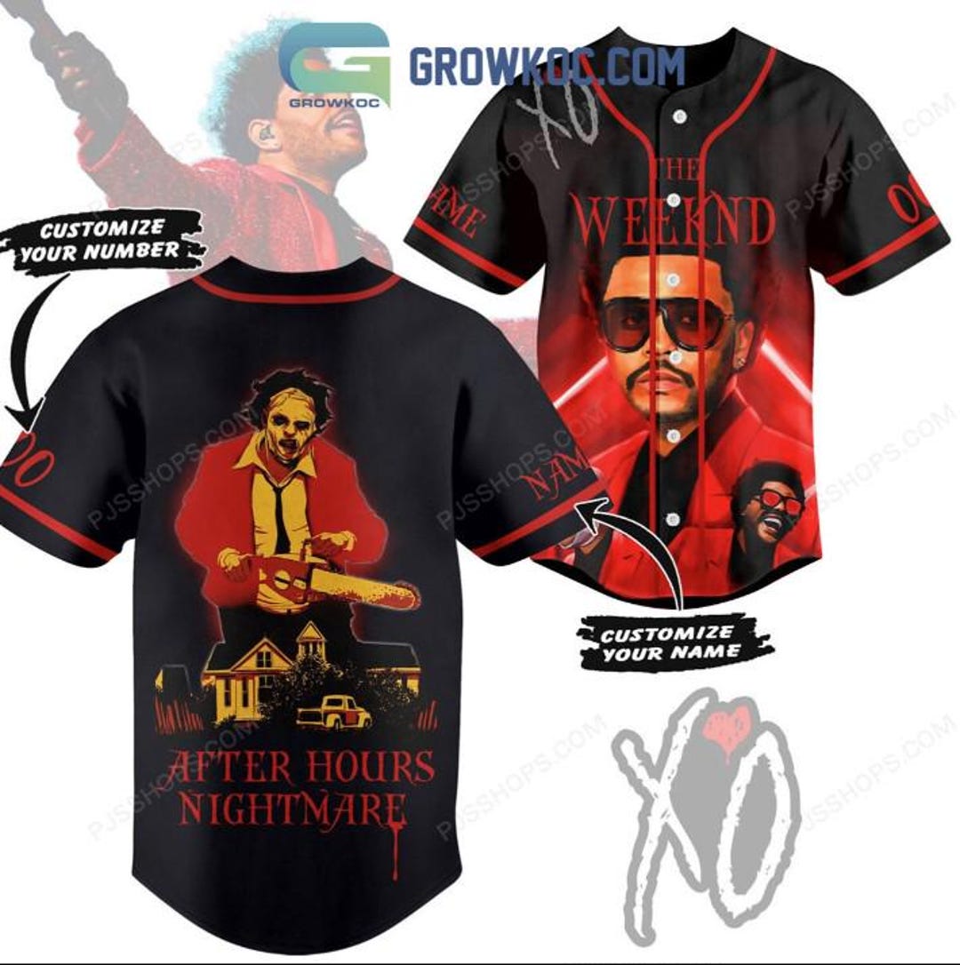 The Weeknd Fan Baseball Jersey, Custom XO Apparel for Music Events - Etsy