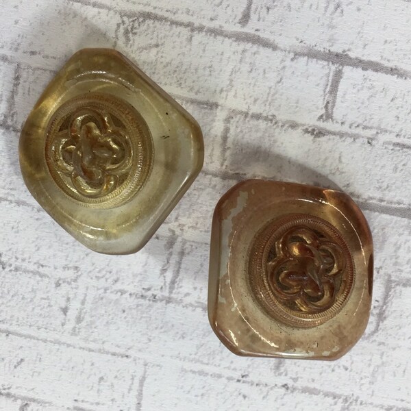 Clear Lucite Buttons - Etsy