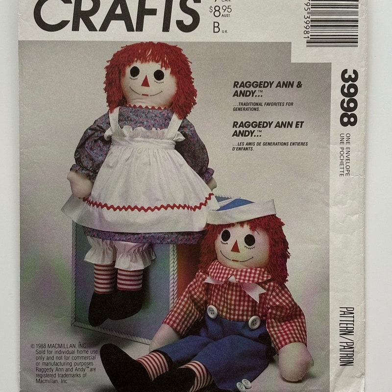 Raggedy Doll Pattern - Etsy