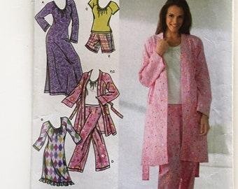 UNCUT Simplicity Sewing Pattern 3696 Misses Pajama Coordinates Pants ...