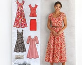 Simplicity 2917 Dress Tunic Skirt and Tie Belt 20W 22W 24W 26W 28W ...