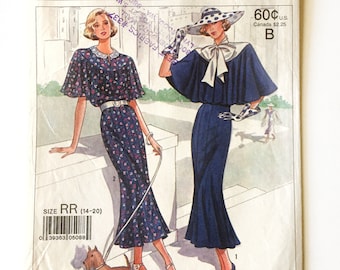 Simplicity 9360 60ths Anniversary Misses Chic Town Dress 8 Gore Skirt ...