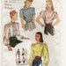 Simplicity 10380 Retro 1940s Back Button Blouse High Neck Sleeve ...