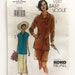 Simplicity 4640 V Neck Dress, Empire Waist Top, Full Skirt, Pants ...