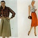 Vogue 7658 Misses A-line Skirt Size 16 Welt Pockets Pleats Uncut Sewing ...