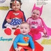 Simplicity 8193 Baby's Superhero Costumes Wonder Woman Supergirl ...