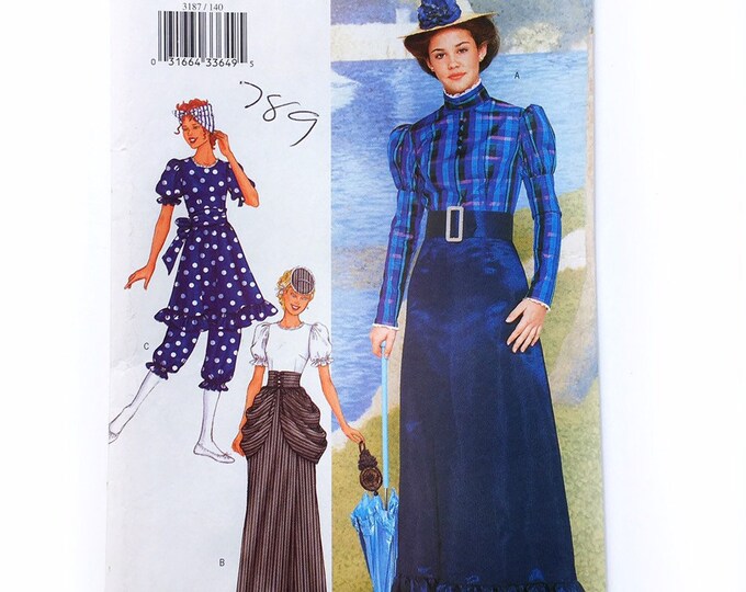 Butterick 3187 Victorian Swimsuit Bathing Dress Corselet - Etsy