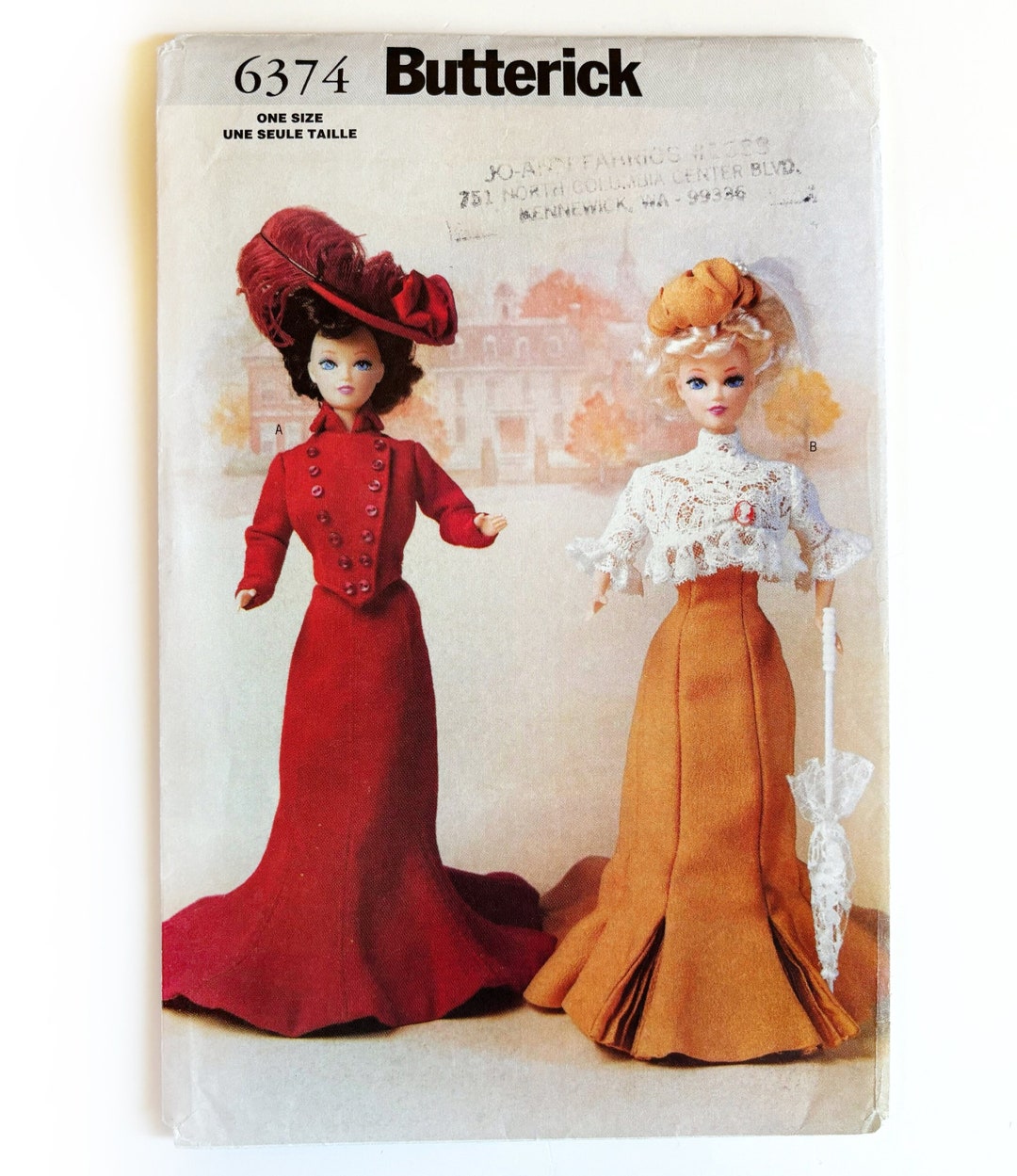 Butterick 6374 285 Delineator Girls Circa 1900 Fashion Doll Clothes 11 ...