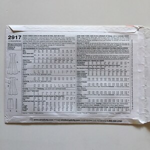 Simplicity 2917 Dress Tunic Skirt and Tie Belt 20W 22W 24W 26W 28W ...