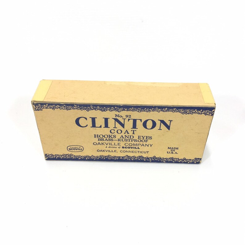 Vintage Cardboard Sewing Notions Ephemera Retail Box Clinton - Etsy