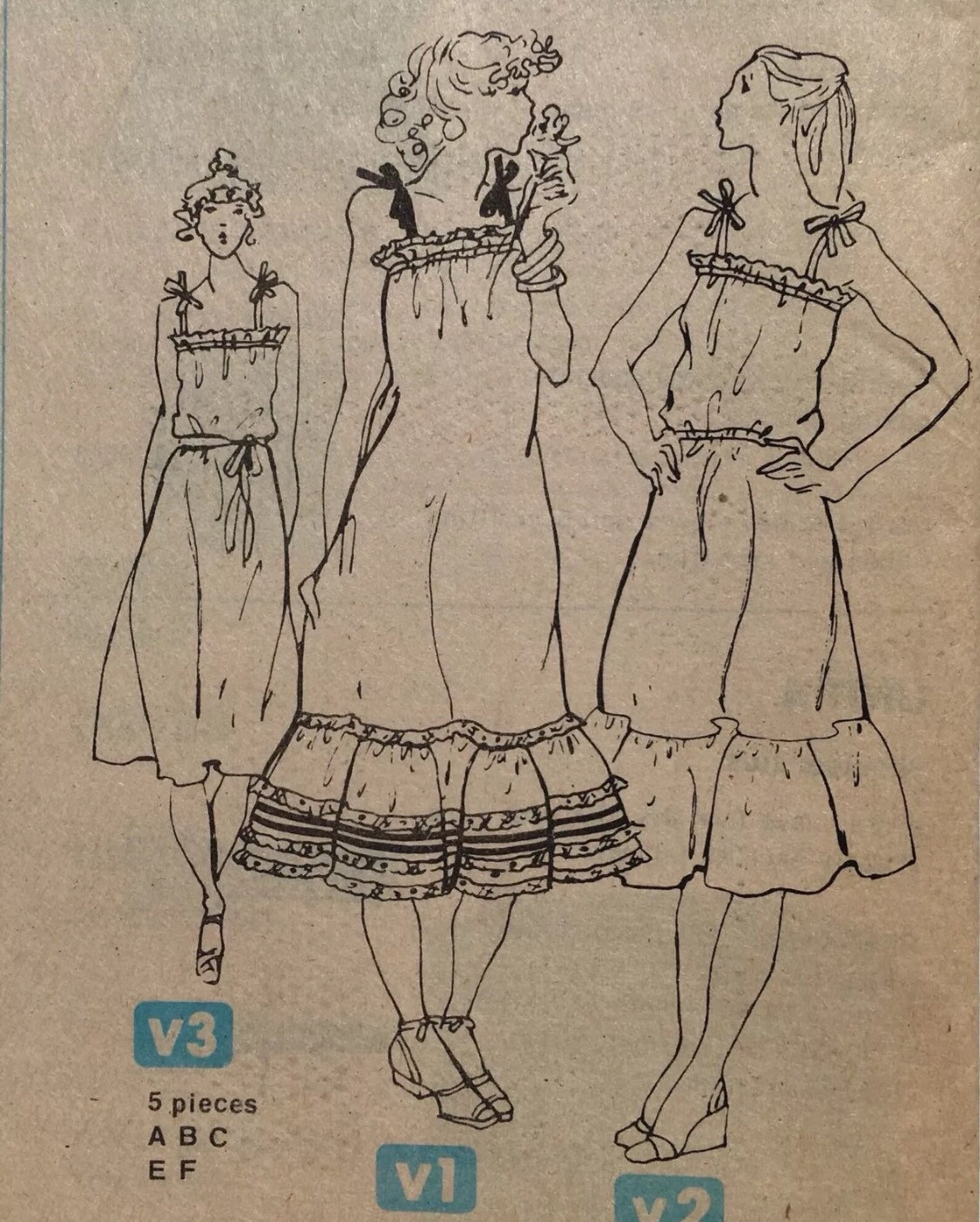 Simplicity 8512 Pullover Sundress and Tie Belt Misses 6-8 Uncut Sewing ...