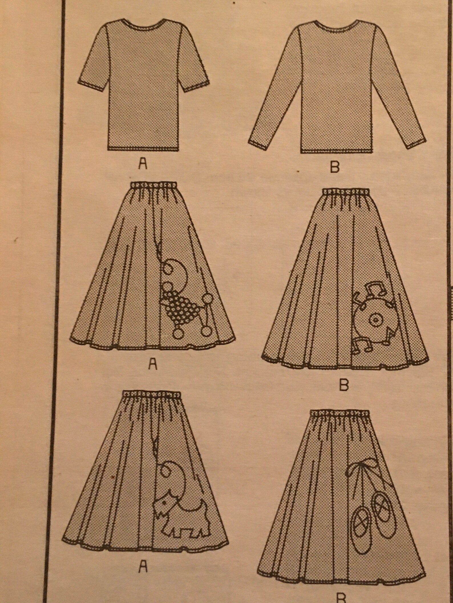 Butterick 4286 Girls 50's Costume Poodle Circle Skirt 5-14 Uncut Sewing ...
