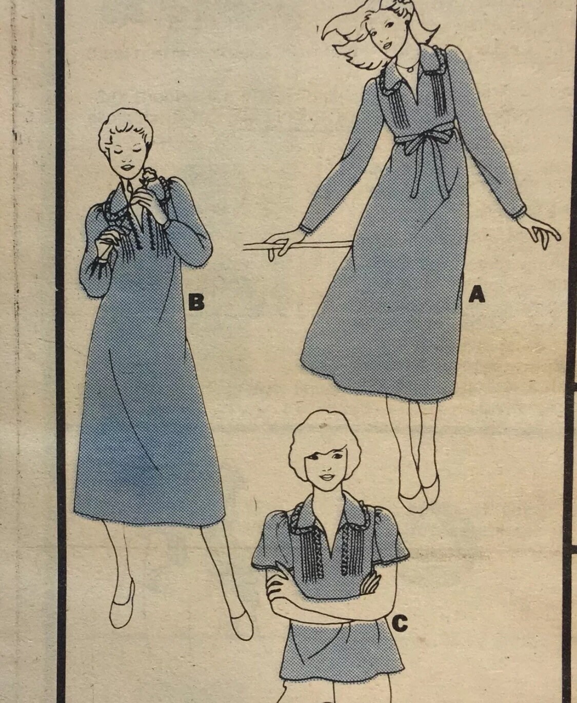 Butterick 6025 Boho Pullover Blouse Dress Pintucks Sash Misses - Etsy