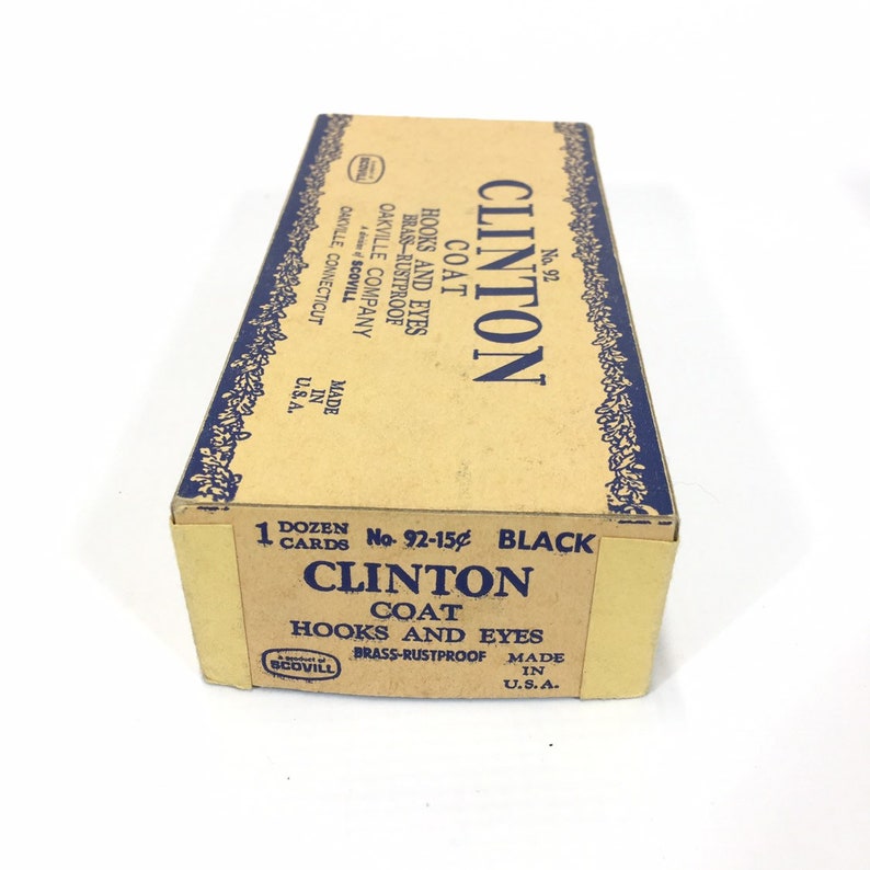 Vintage Cardboard Sewing Notions Ephemera Retail Box Clinton - Etsy