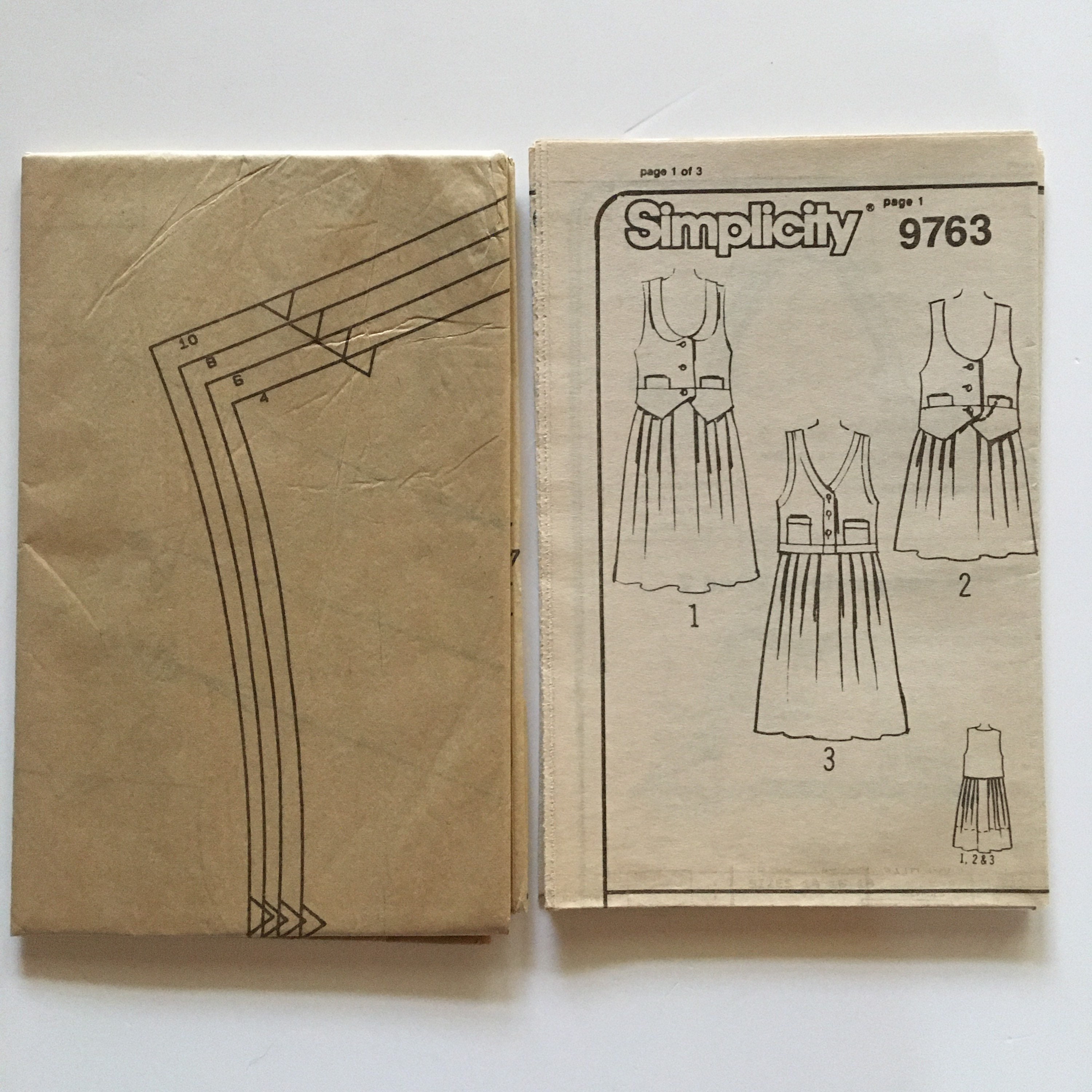 Simplicity 9763 Mock Vest Jumpers in Two Lengths Misses 4-10 - Etsy