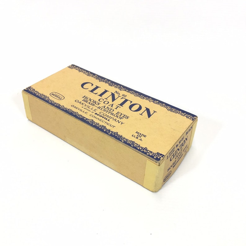 Vintage Cardboard Sewing Notions Ephemera Retail Box Clinton - Etsy
