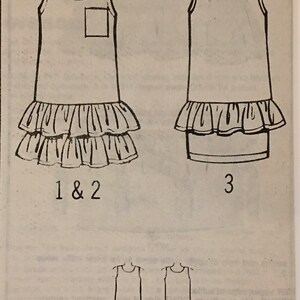 Simplicity 9125 Girls Ruffled Tank Sun Dress Medium 8 10 Uncut | Etsy