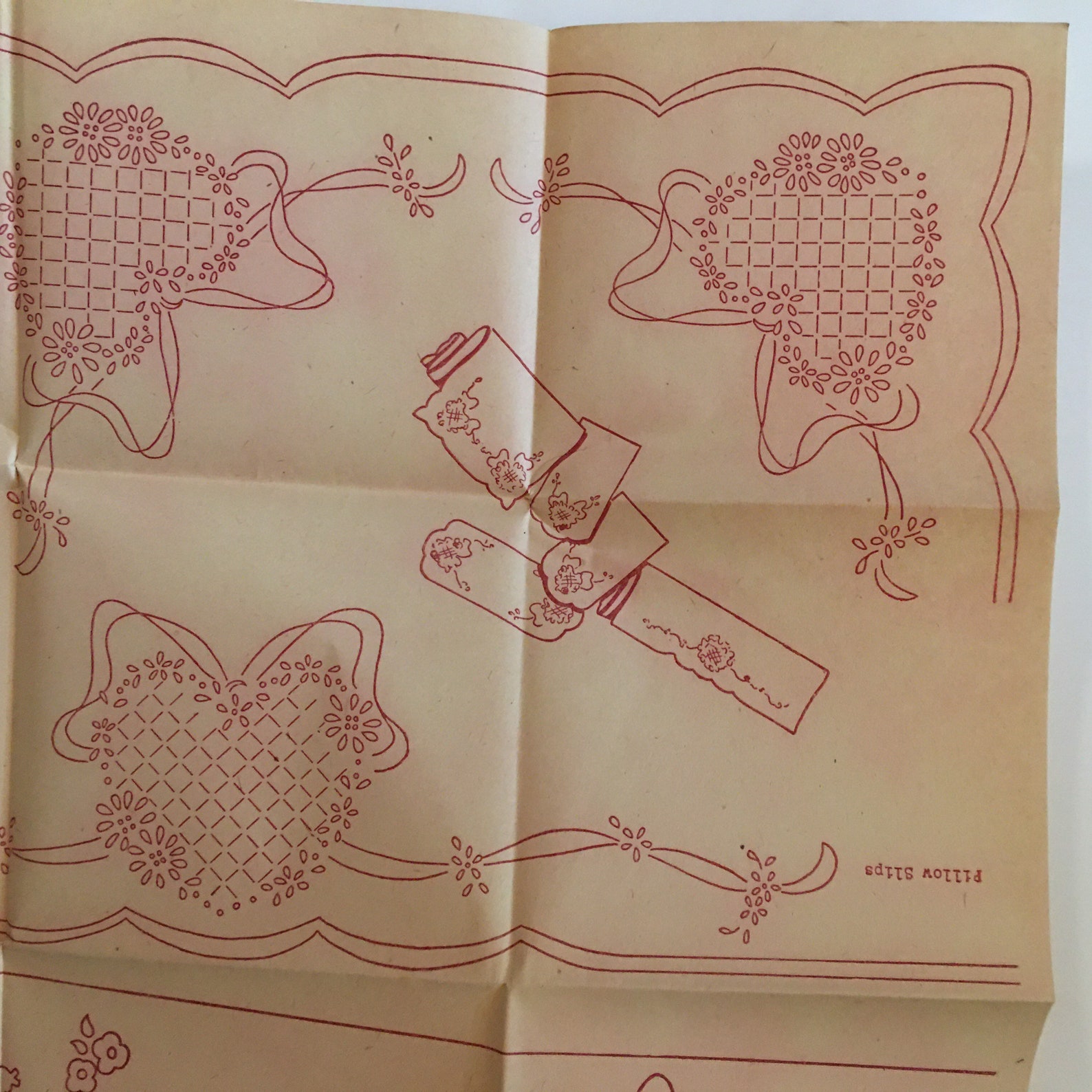 Vintage the Workbasket Embroidery Patterns Bedroom Vanity Hearts ...