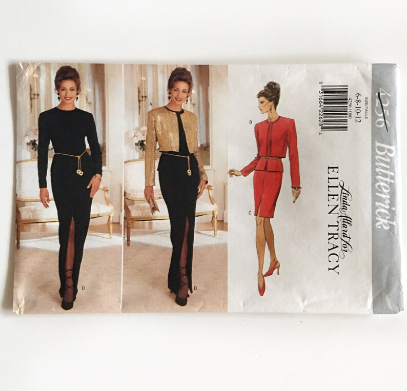 Butterick 4256 90s Ellen Tracy Waist Length Jacket, Hip Length Top ...