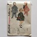Vintage 50's Simplicity 4454 Childs Button Front Swing Coat Hat and ...