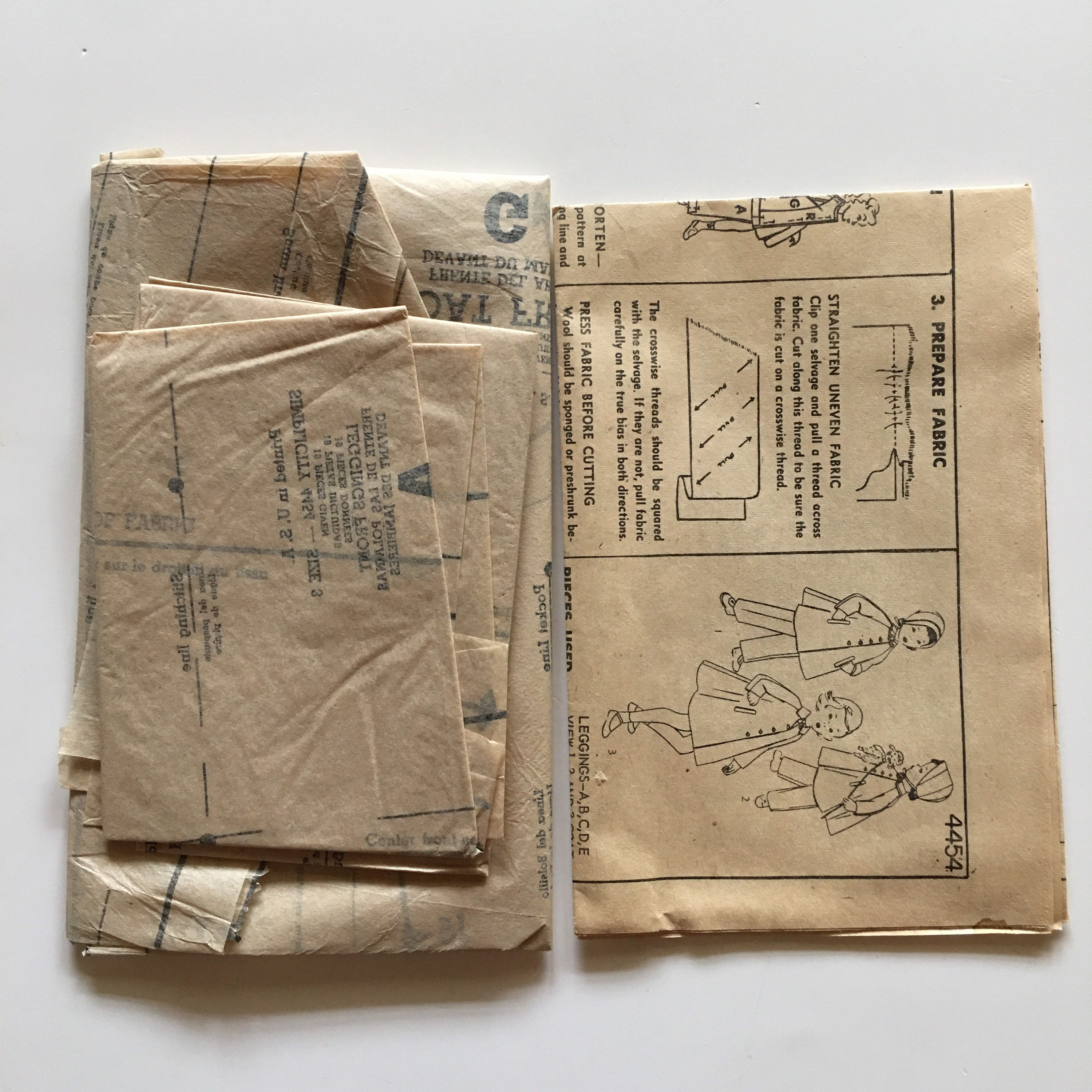 Vintage 50's Simplicity 4454 Childs Button Front Swing Coat Hat and ...