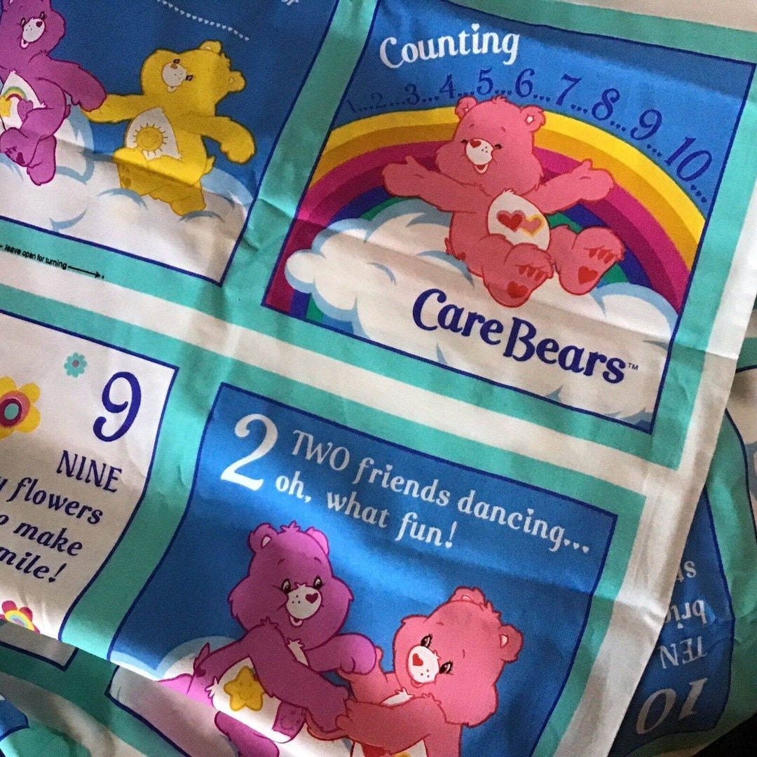 Care Bears Counting Soft Fabric Book Cut and Sew Panel VIP - Etsy Canada