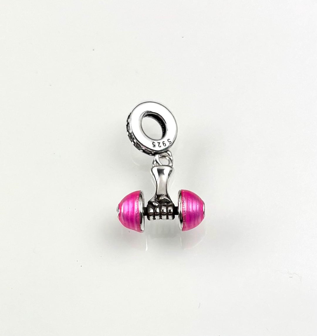 Gym Weights Charm 925 Silver for Pandora Bracelet or Necklace Charms ...