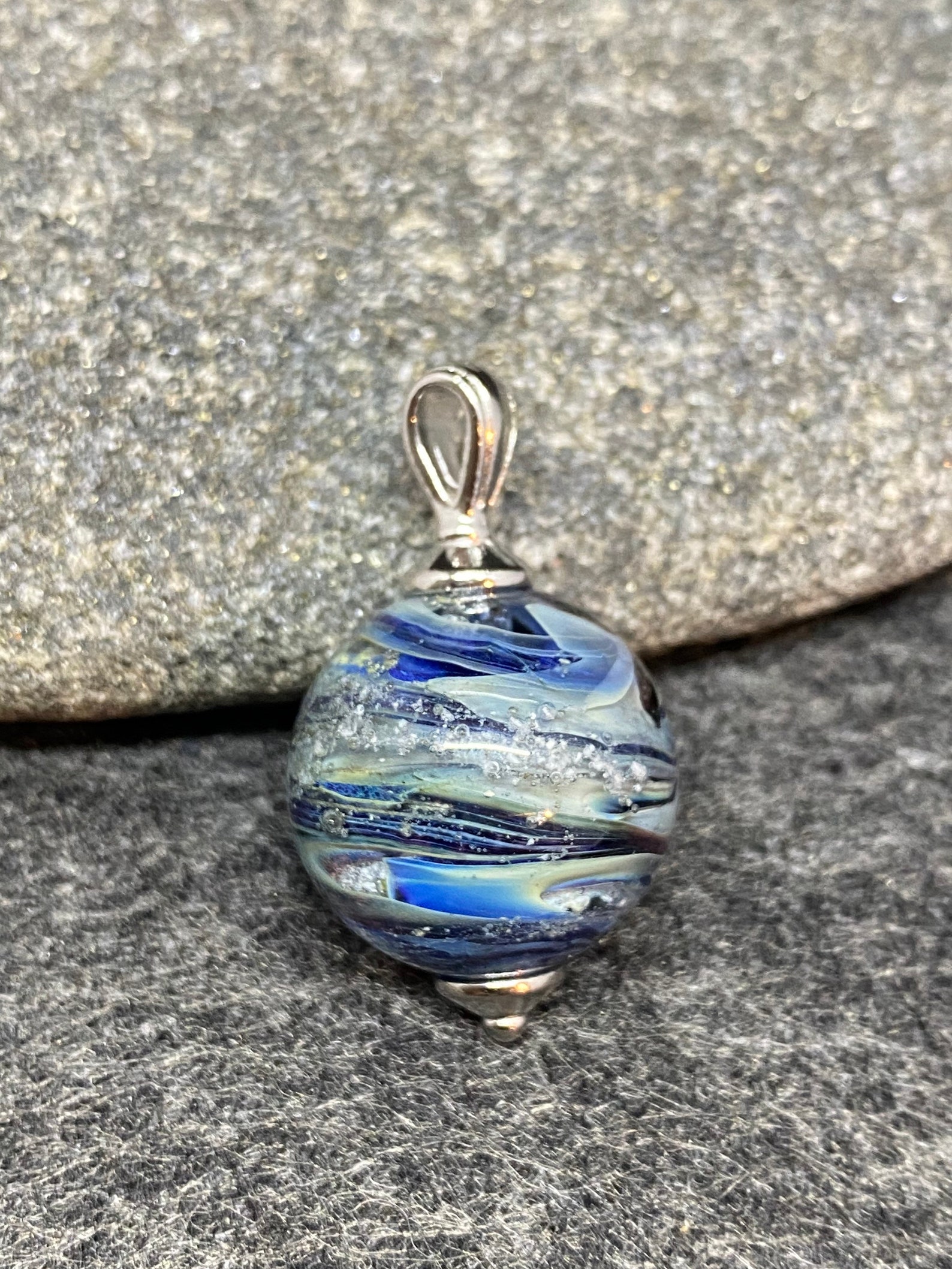 Mourning Memory Bead, Ash Bead, Memorial Jewelry Made of Murano Glass ...