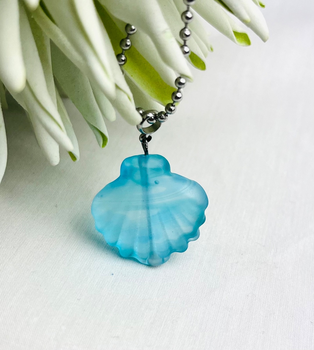 Shell Lampwork Bead Necklace Pendant by Jacqueline Herzog, Sea, Beach ...