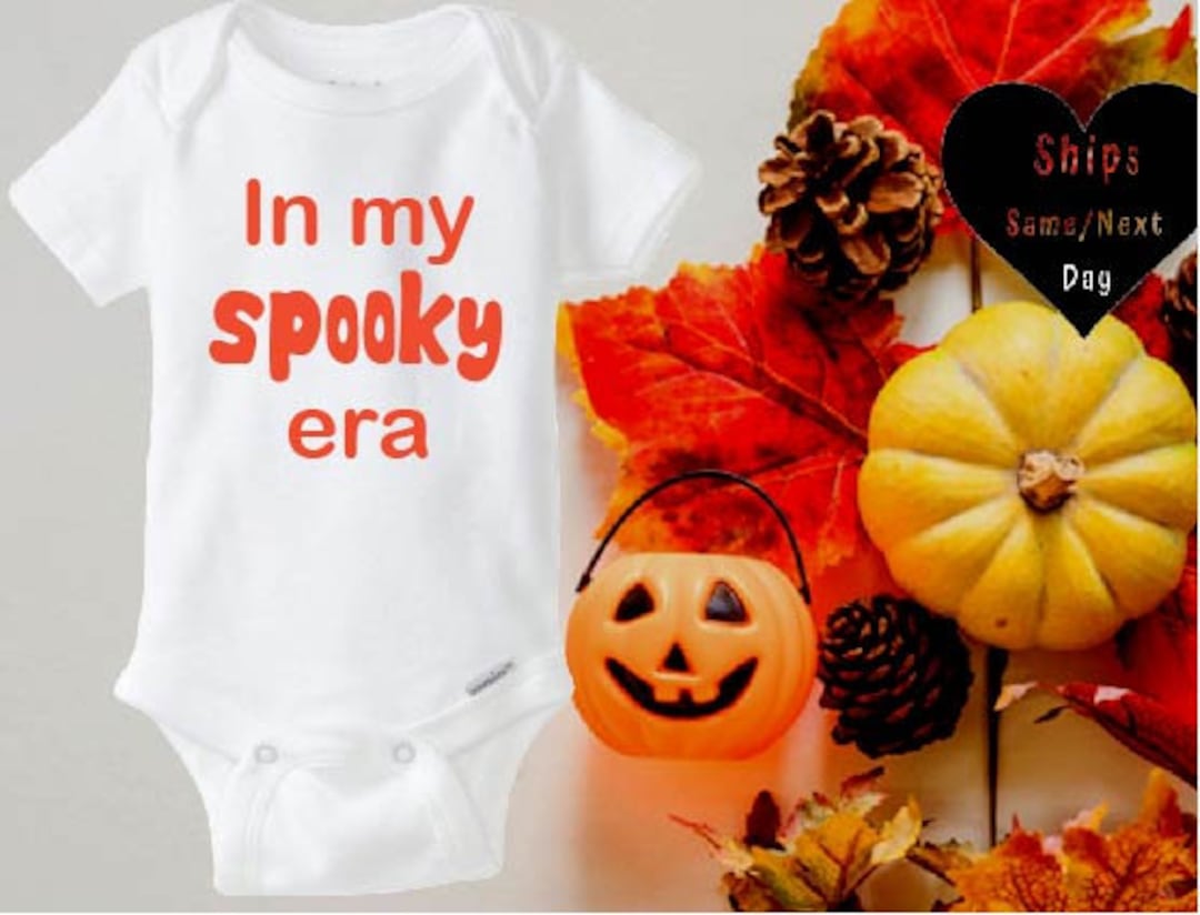 Halloween Baby Onesie®, in My Spooky Era, Unisex Halloween Onesie®, Spooky Bodysuit, Fall Onesie ...