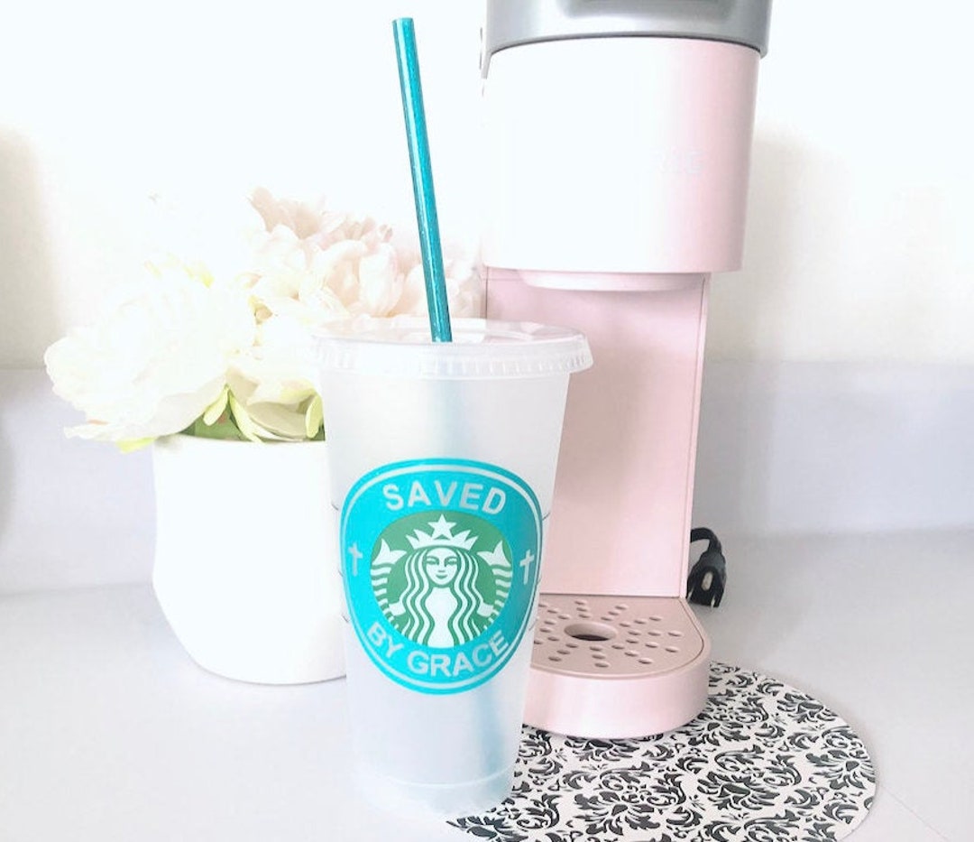 Starbucks Cold Cup Saved by Grace Reusable 24oz Venti Cold - Etsy