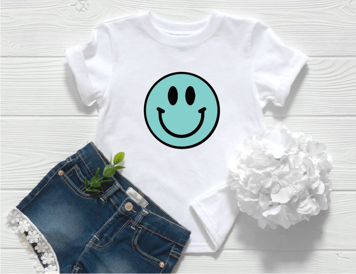 Smiley Face Shirt Happy T-shirt Happy Face Unisex Adult - Etsy