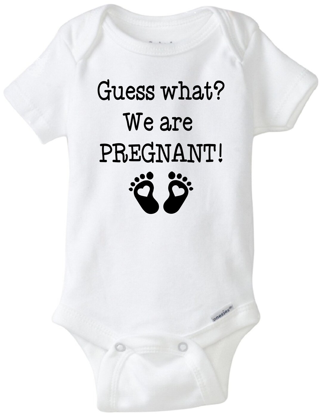 Guess What Baby Onesie, Guess What?we Are Pregnant!, Baby Announcement ...