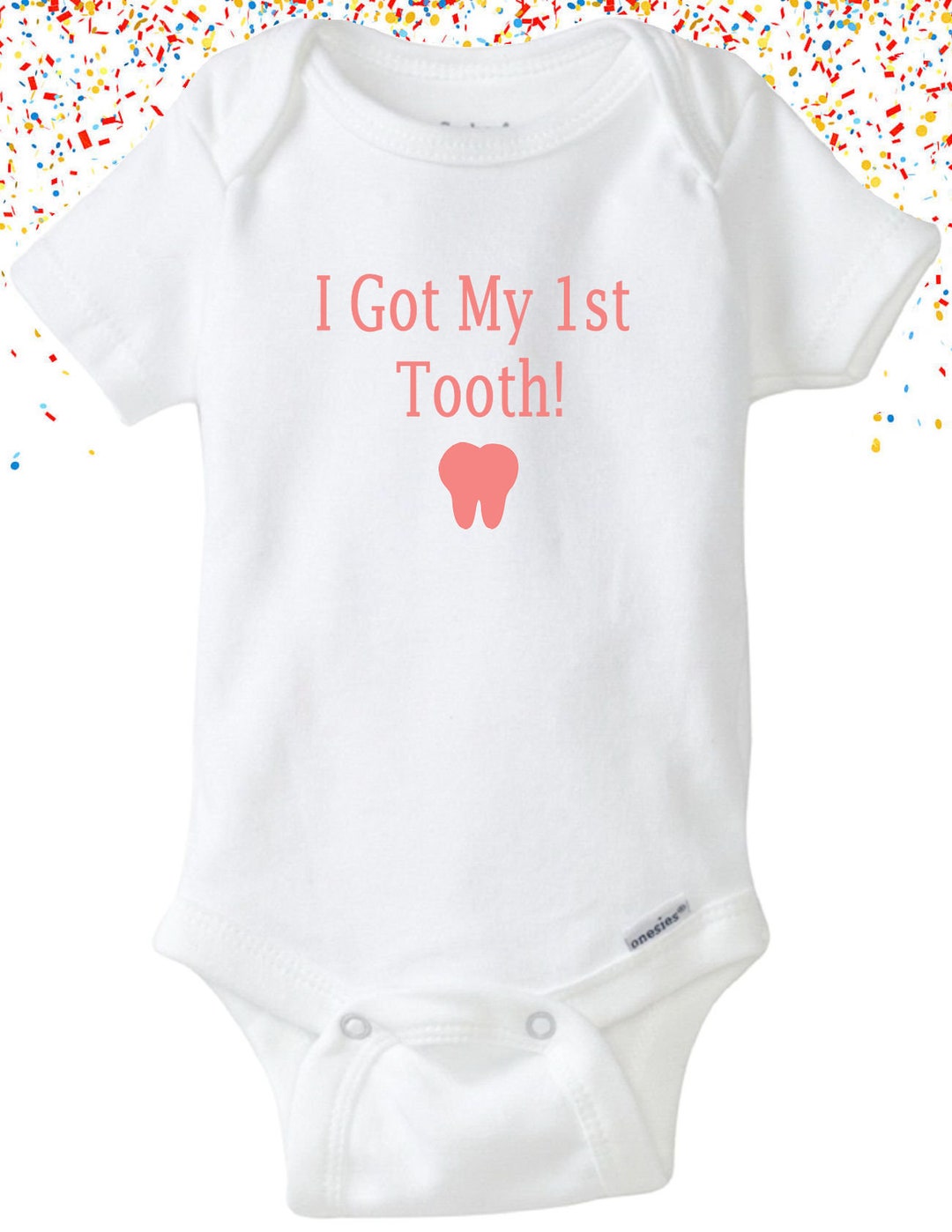 I Got My First Tooth Baby Onesie® Milestone Baby Shirt Gerber Baby ...