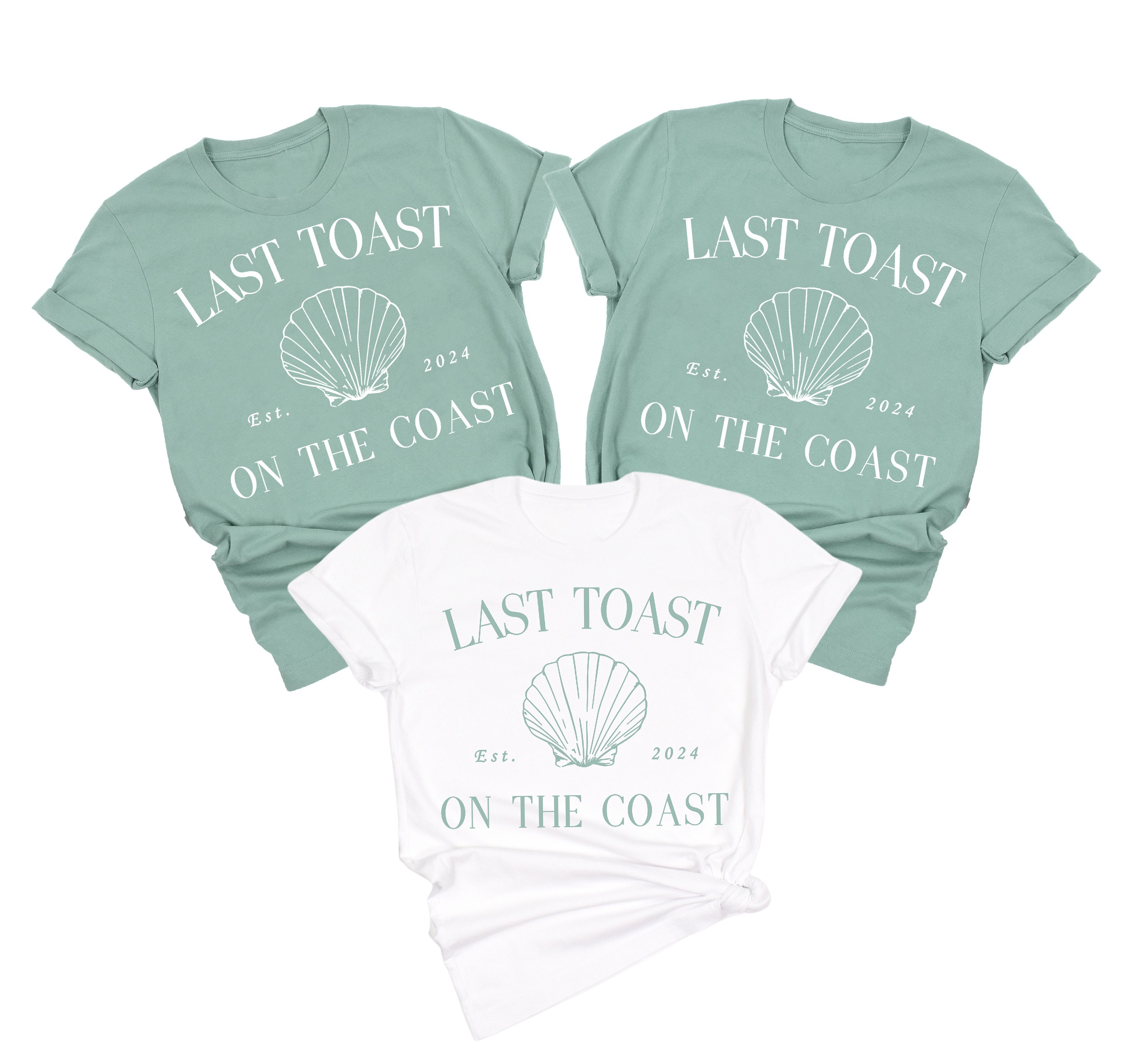 Last Toast on the Coast Shirts, Beach Bachelorette Party Shirts, 2025 ...