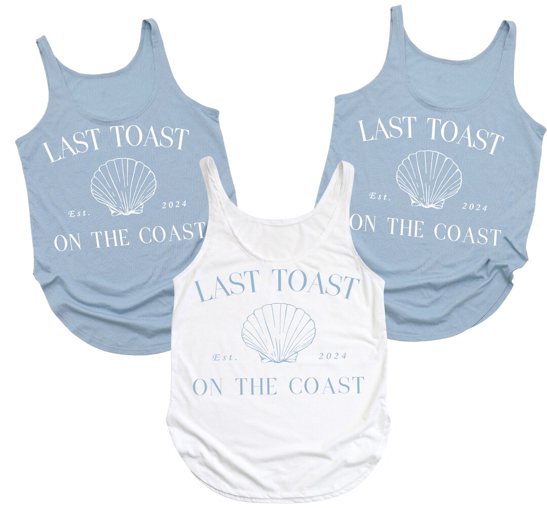 Last Toast on the Coast Shirts, Beach Bachelorette Shirts, Bachelorette Party Shirt, Miami ...