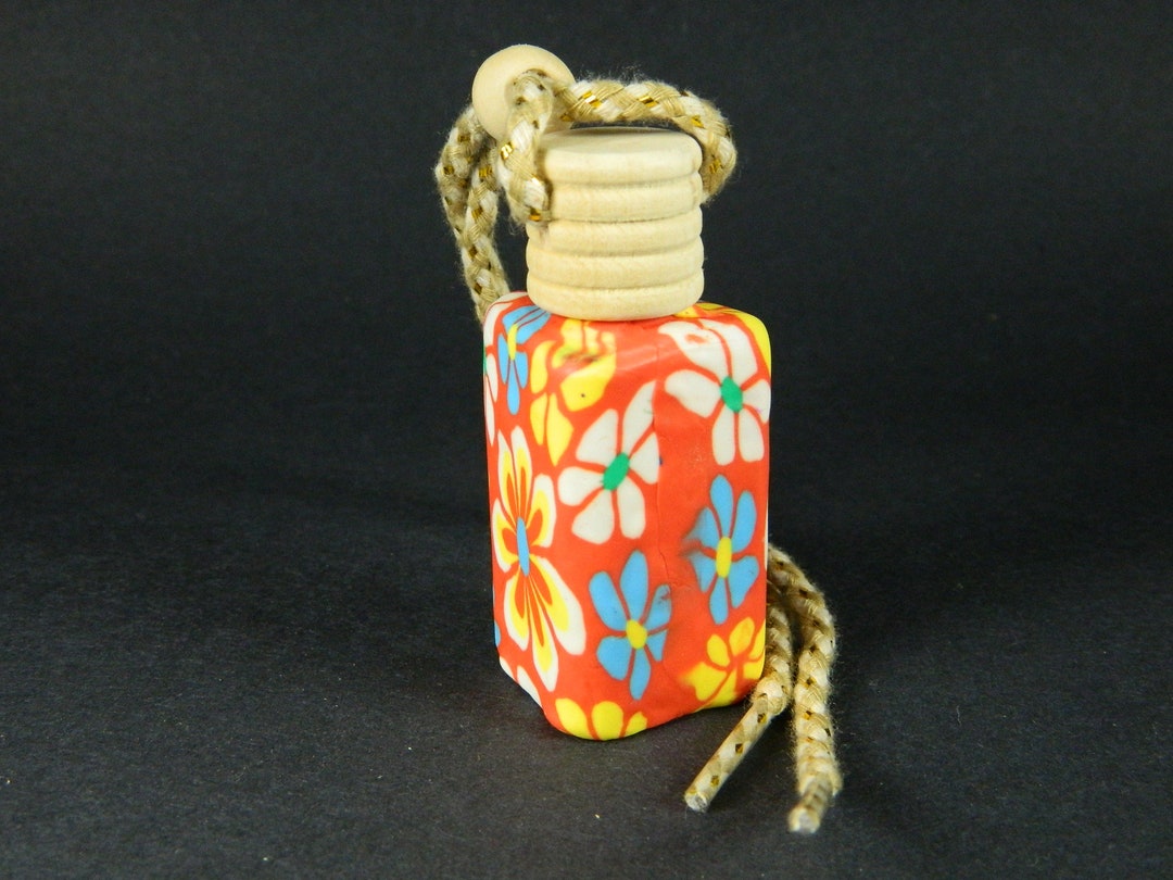 Floral Print Polymer Clay Essential Oil Diffuser Car - Etsy
