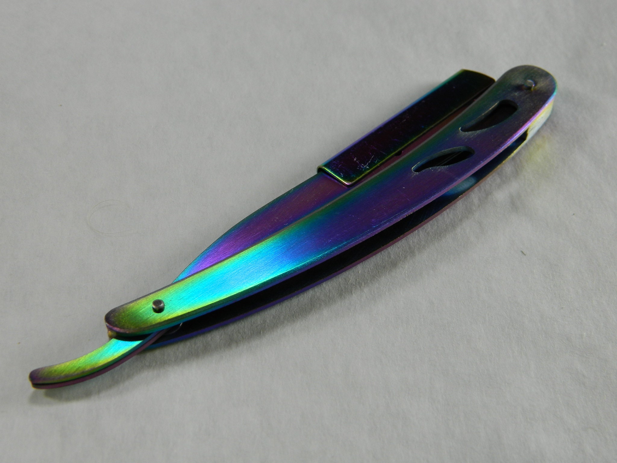 Stainless Steel Straight Razor Single Blade Color Saturated - Etsy