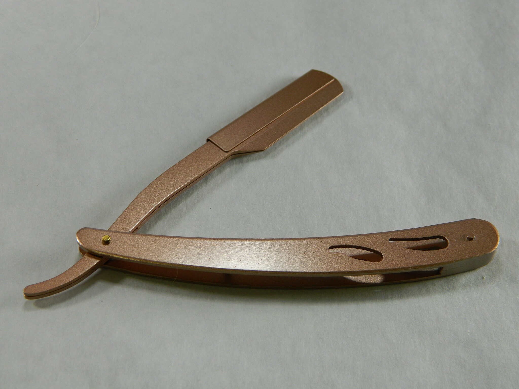 Stainless Steel Straight Razor Single Blade Rose Gold - Etsy 日本
