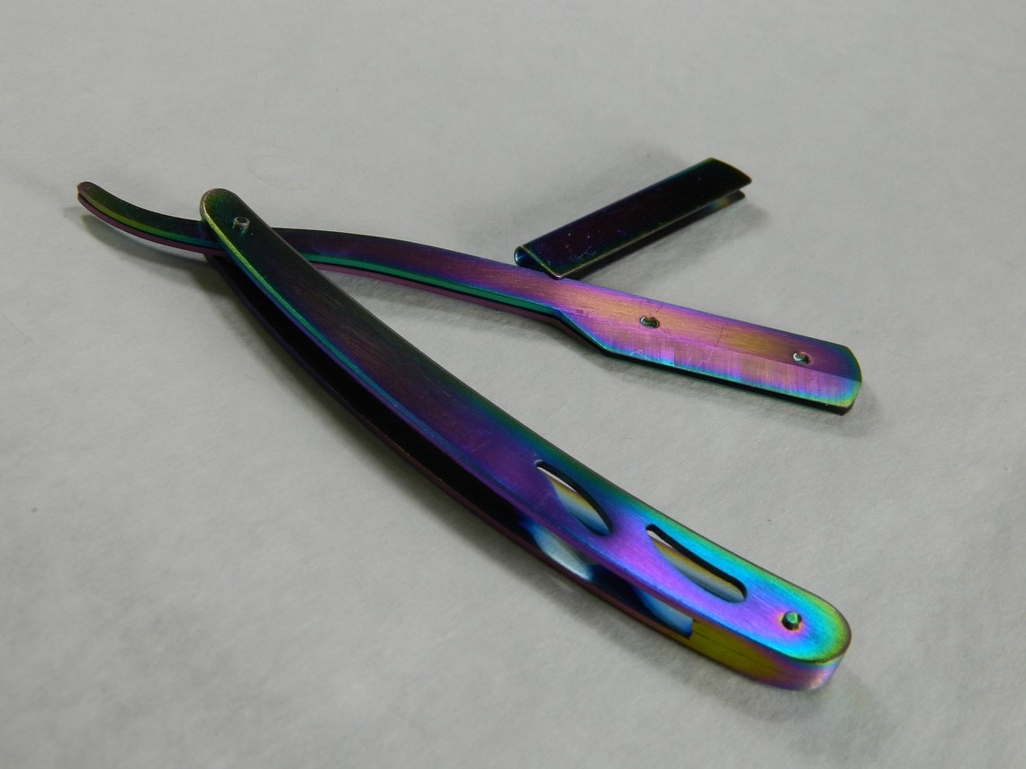 Stainless Steel Straight Razor Single Blade Color Saturated - Etsy