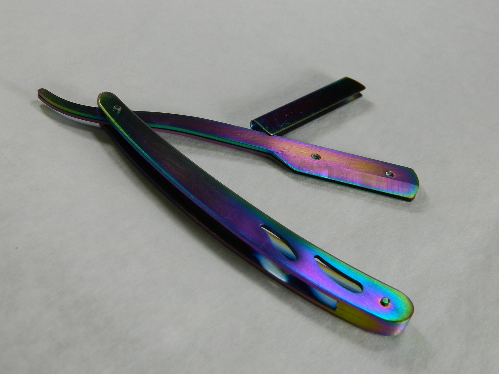 Stainless Steel Straight Razor Single Blade Color Saturated - Etsy