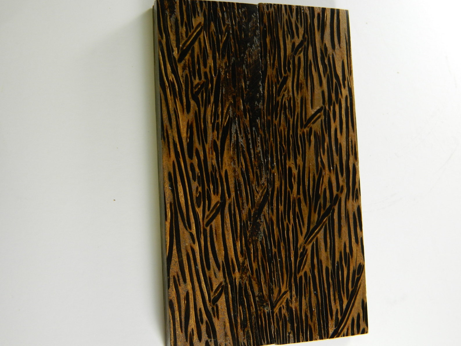 Burned Wood Grain Inlaid Knife Handle Blank Scales 1 Pair - Etsy