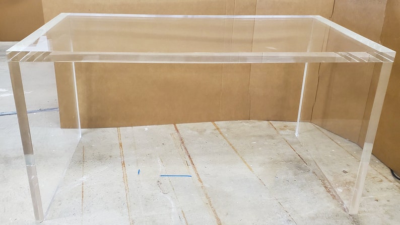 Acrylic Console Table 1.5 thick acrylc 52L x | Etsy
